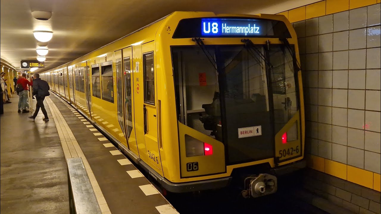 U-Bahn Berlin | Mitfahrt in der U8 von Paracelsus-Bad bis Hermannplatz ...