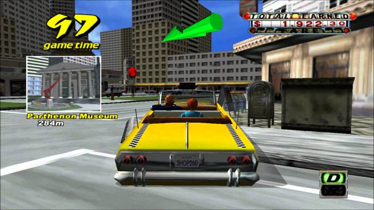 Retro Plays: Crazy Taxi Rank: AWESOME Part 1 with B.D. Joe - YouTube