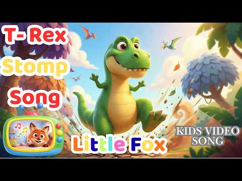 🦖 Tyrannosaurus Rex Stomp Song | Trex | Dinosaur Song for kids #nurseryrhymes #rhymes #song