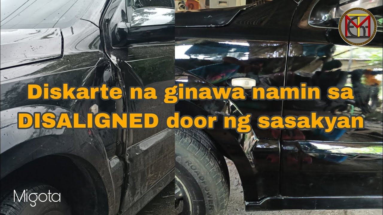 Repairing & aligning Disaligned car door - YouTube