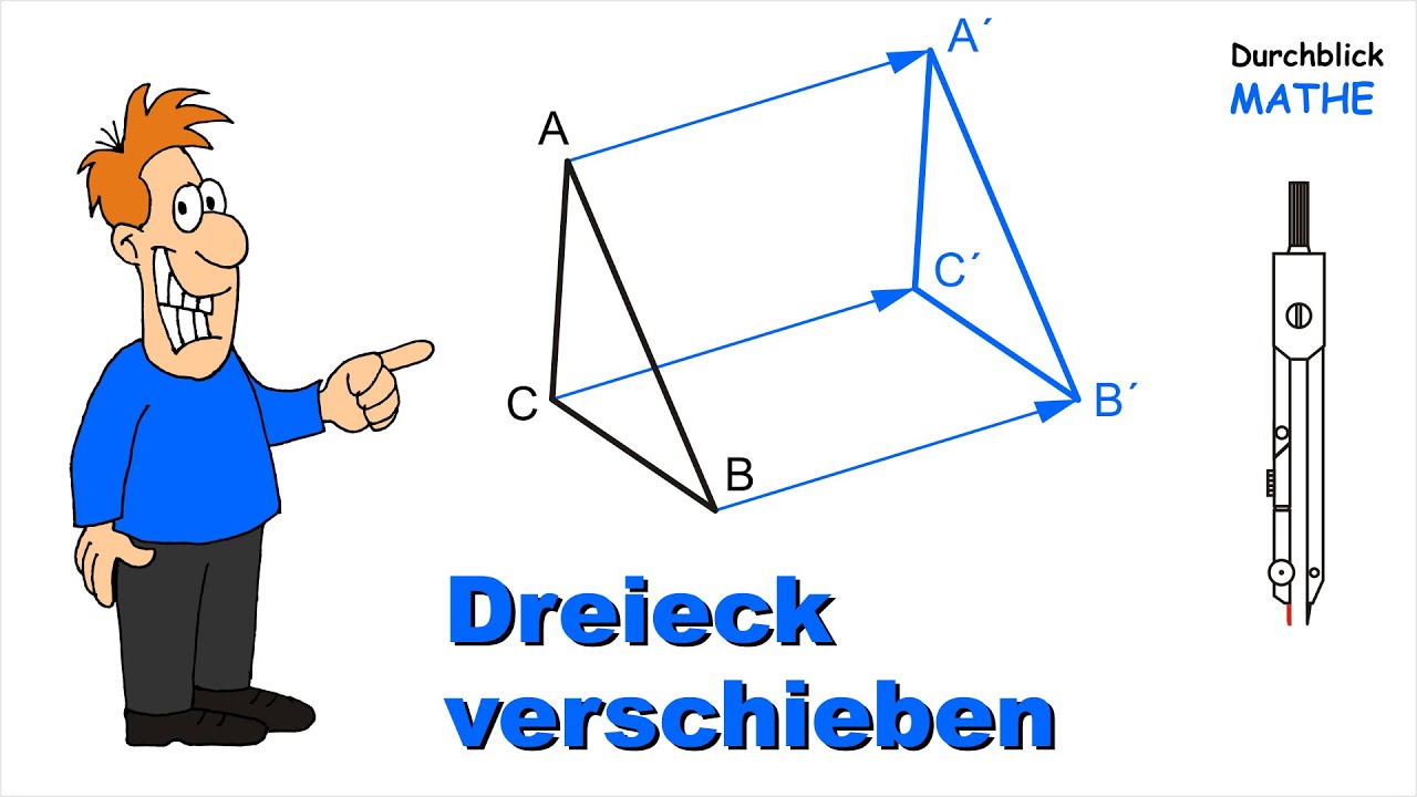 Verschiebung: Konstruktion mit Zirkel - YouTube