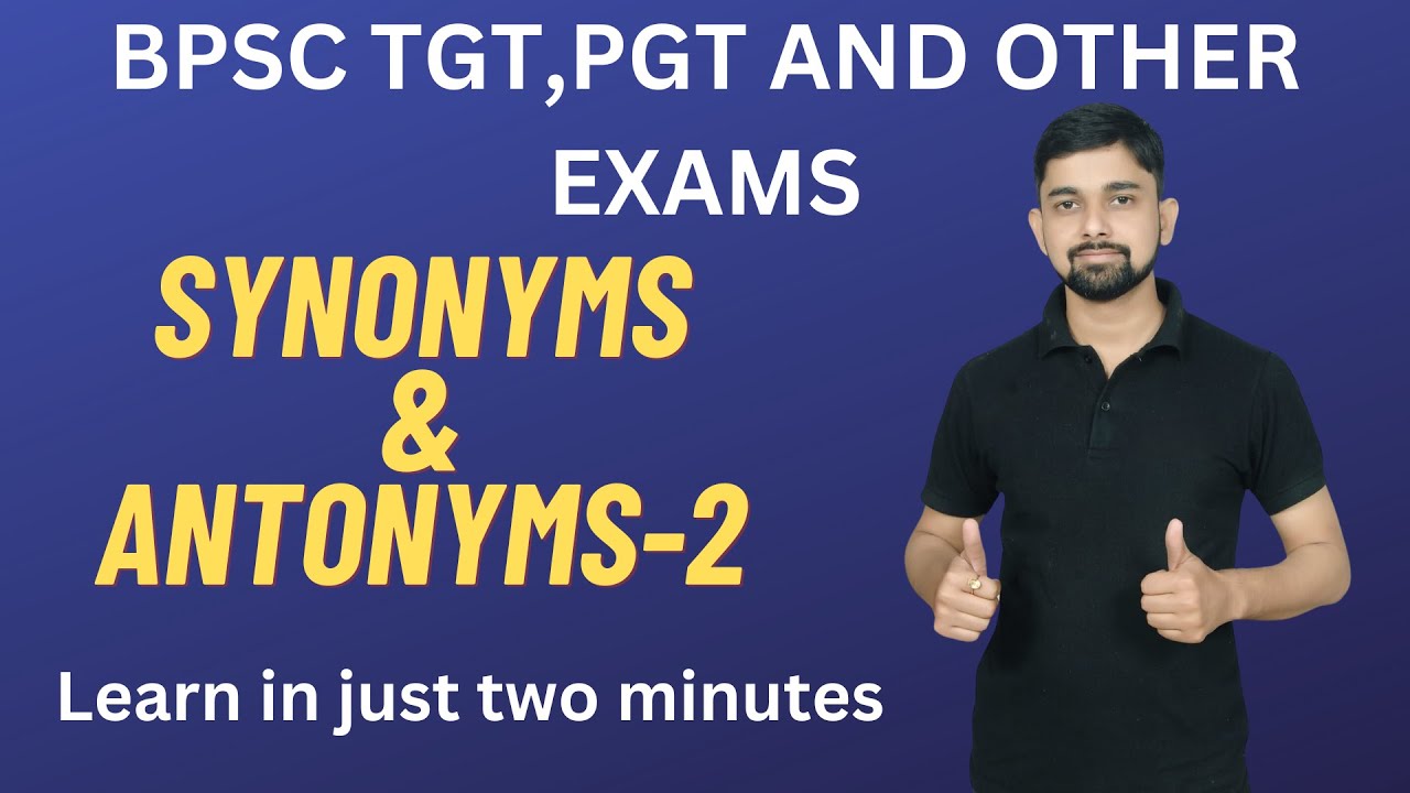 SYNONYMS & ANTONYMS-2 || English Vocab Batch || 🔥Free Vocab batch by ...