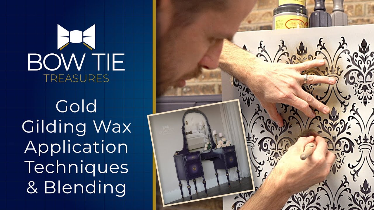 Gold Gilding Wax and Blending Demonstration - YouTube