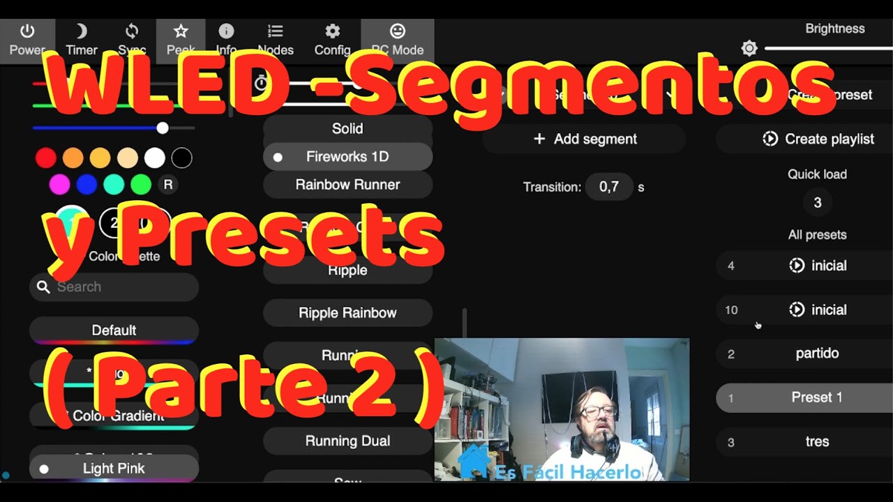 159 - WLED 2021 , Segmentos y Presets - YouTube