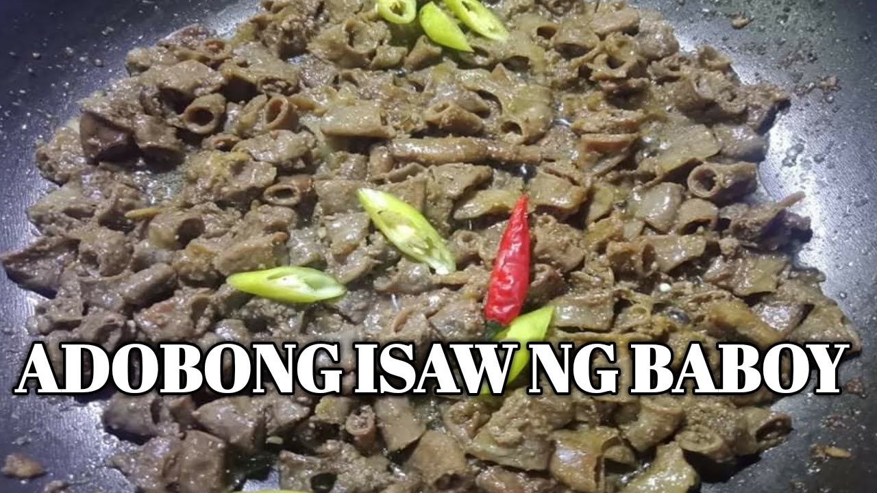 ADOBONG ISAW NG BABOY // THE MAGAWAY VLOGS - YouTube