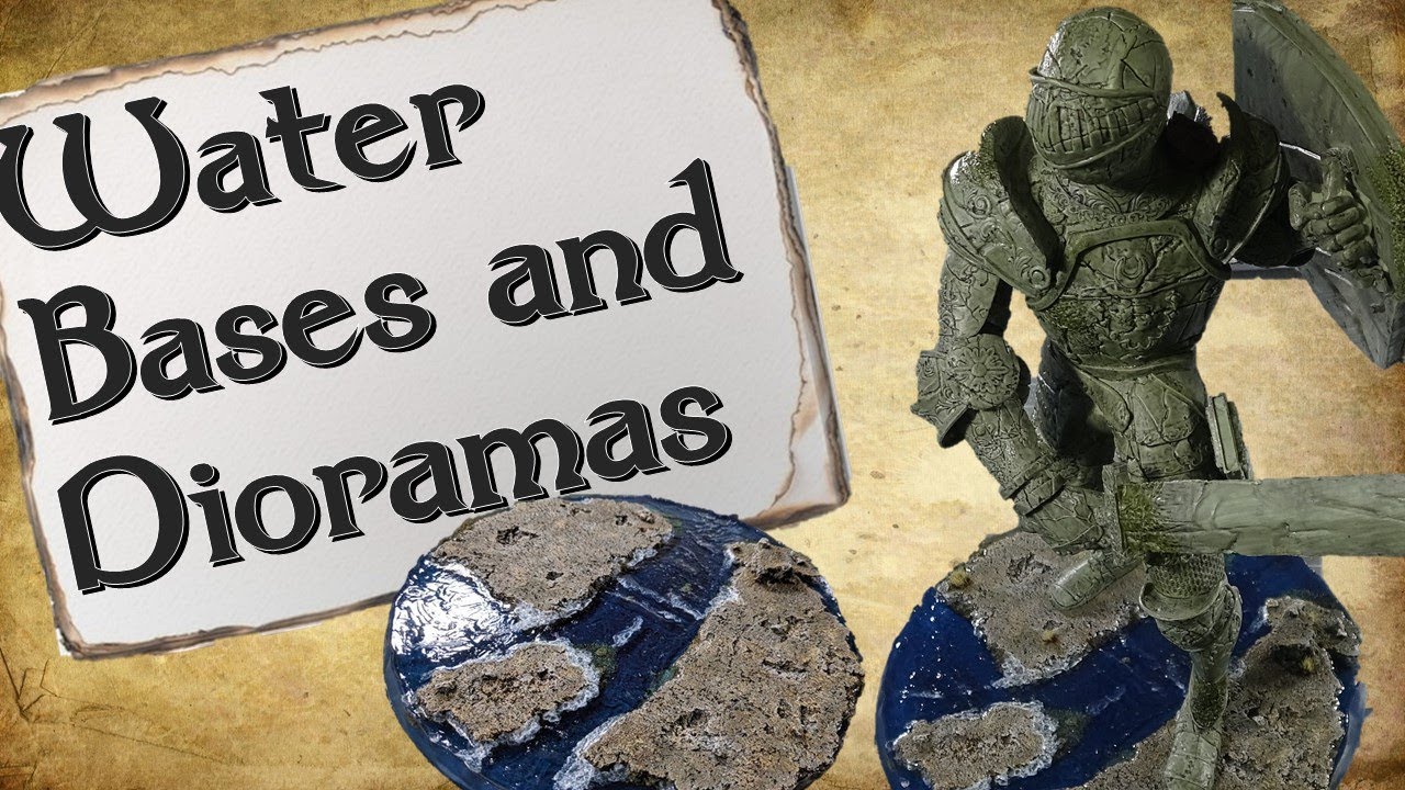 How to Make Water Bases and Dioramas for Miniatures - YouTube
