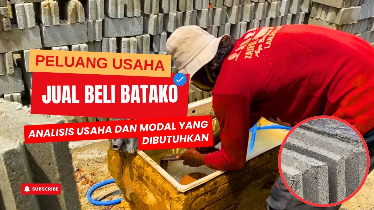 Peluang Usaha Batako Manual bagi Pemula - YouTube