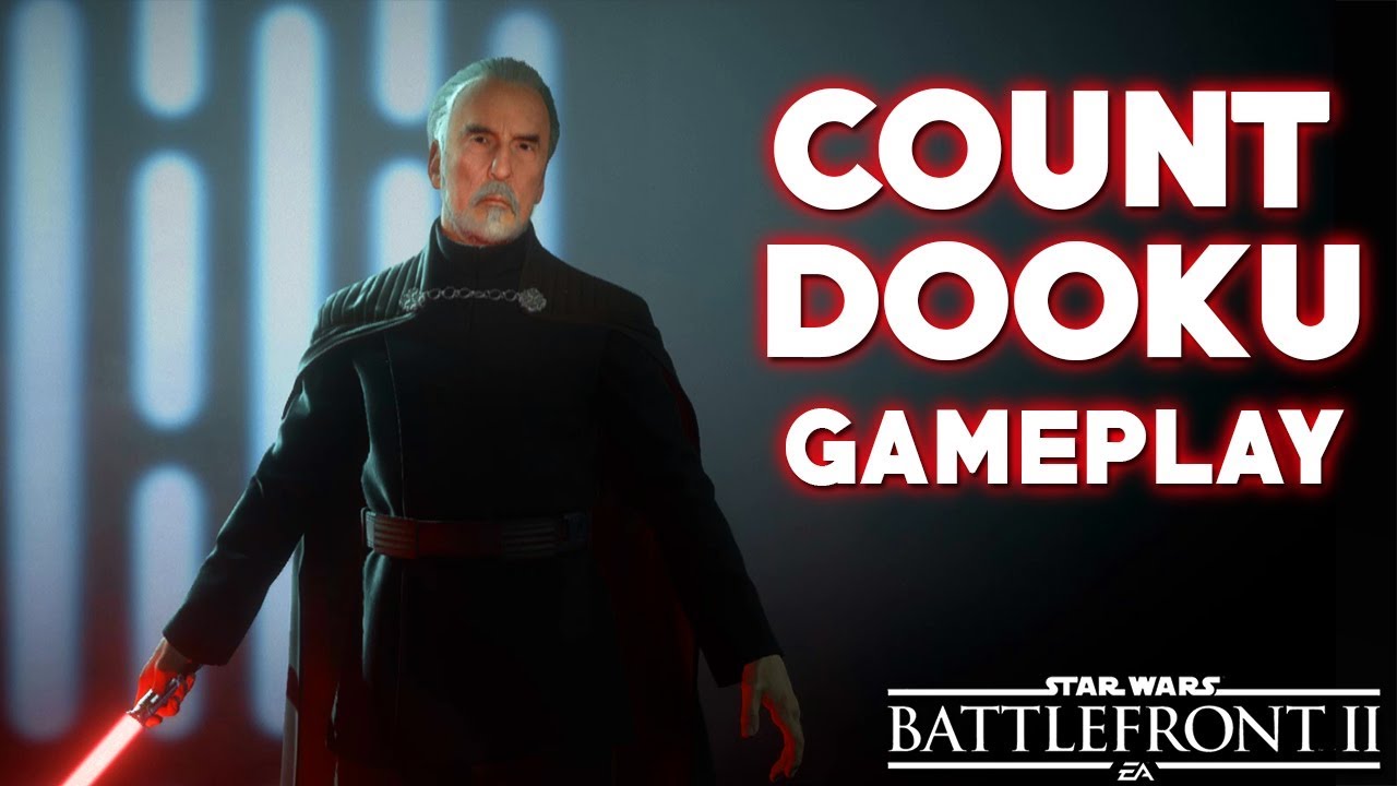 COUNT DOOKU Gameplay In Star Wars Battlefront 2 - YouTube
