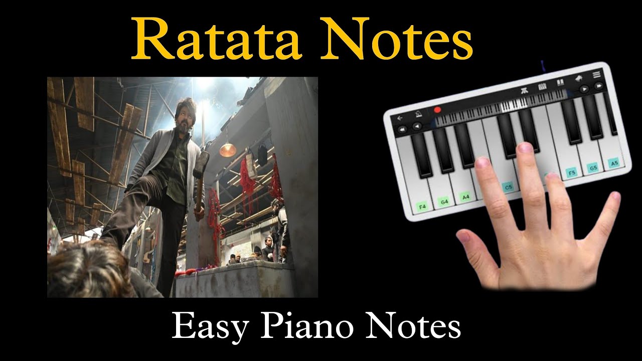 Ratata | Leo | Thalapathy Vijay | Aniruddh | Easy Piano Tutorial ...