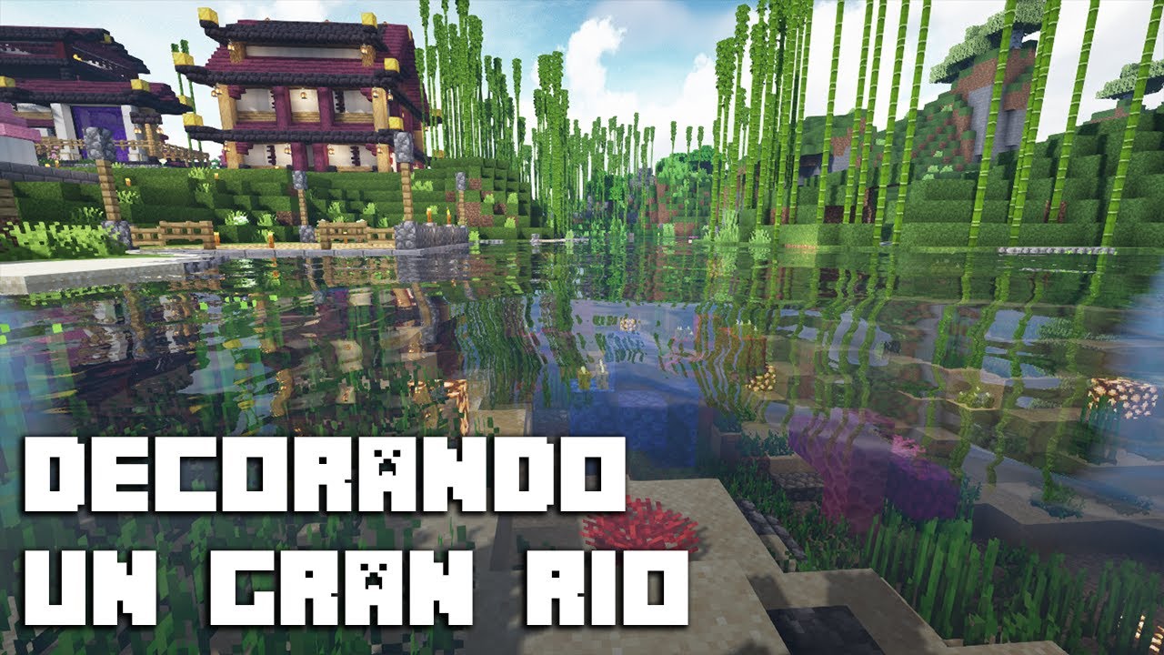 Como decorar un rio en minecraft - Survival Decorativo - - YouTube