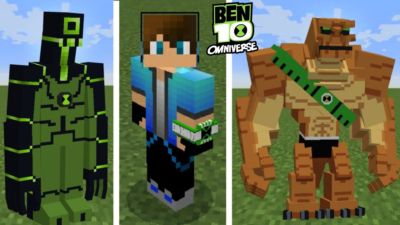 FINALMENTE SAIU!! NOVA DLC DE BEN 10 OMNIVERSE NO MINECRAFT PE! - YouTube