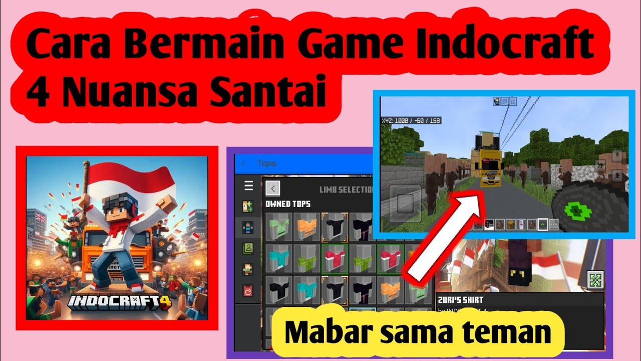 Cara Bermain Game Indocraft 5 Nuansa Santai | Indocraft 4 Nuansa Santai ...