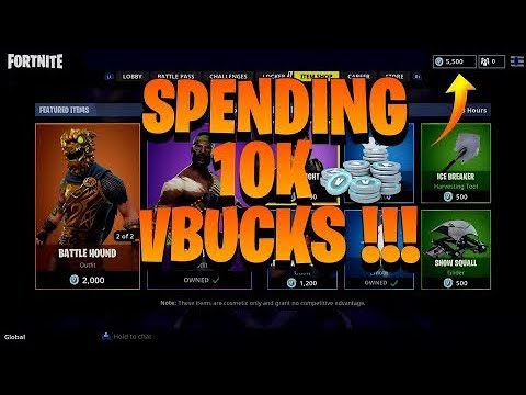 Fortnite Spending Spree 10K V-Bucks! - YouTube