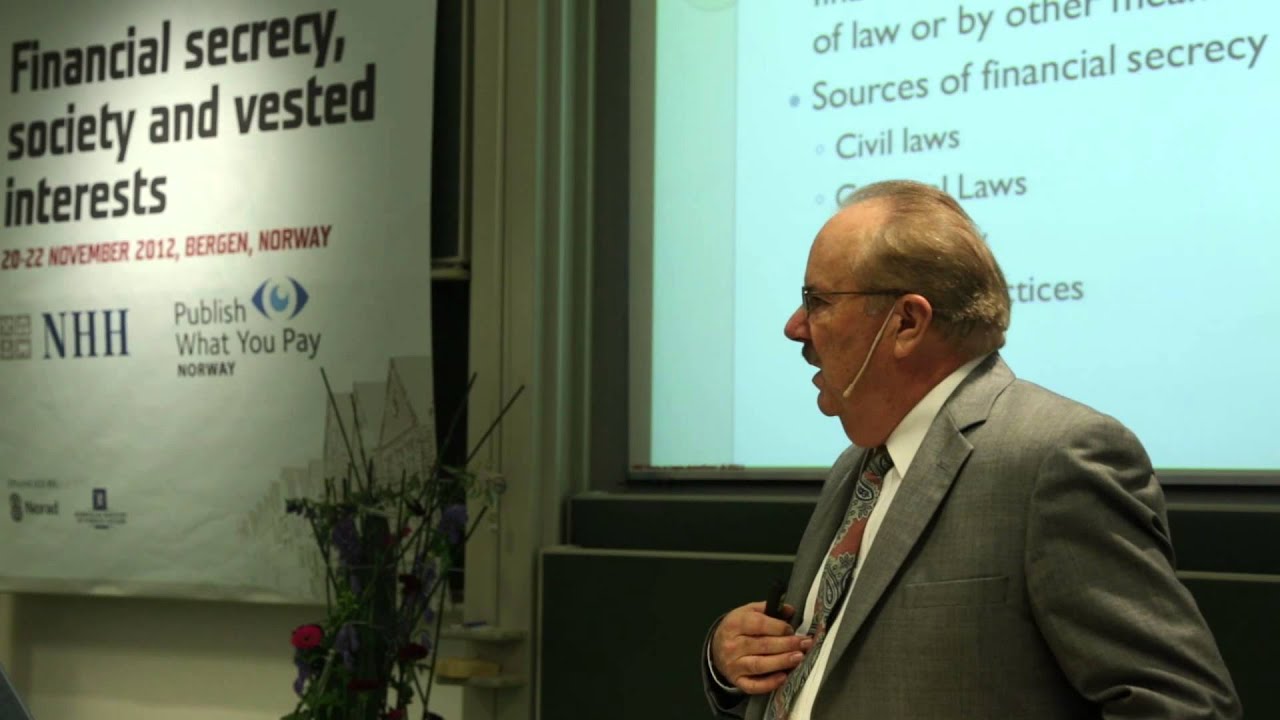 Daniel Reeves: Offshore tax havens and the financial community - YouTube
