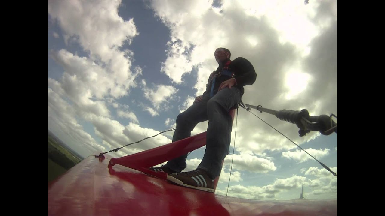 Wing Walking Scotty using my Veho muvi atom - YouTube