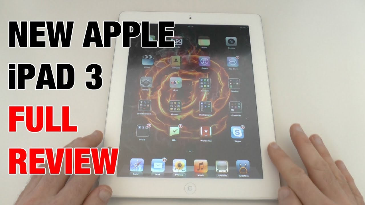 New Apple iPad 3 Full Review - YouTube