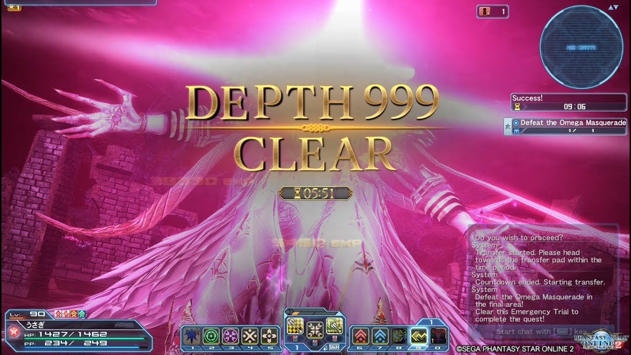 [PSO2]Ph Ultimate Quest:Omega Masquerade Depth999 5:51 - YouTube