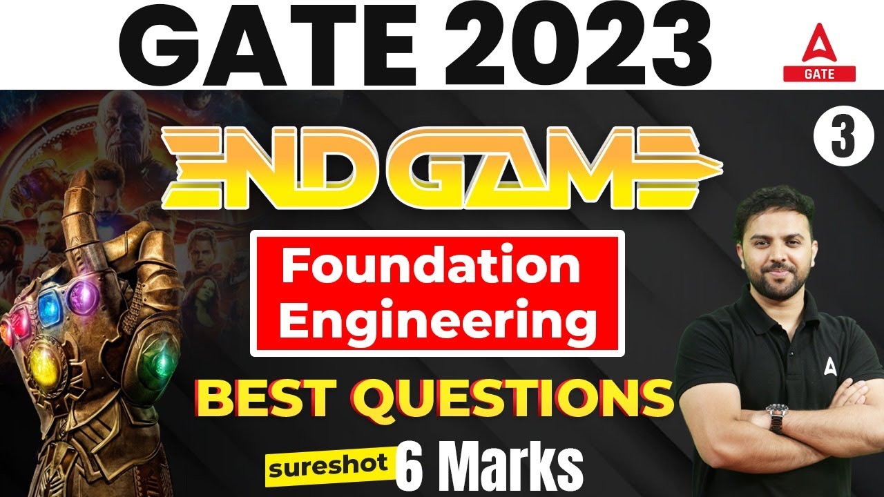 GATE 2023 | FOUNDATION ENGINEERING Best Questions | GATE CIVIL ...