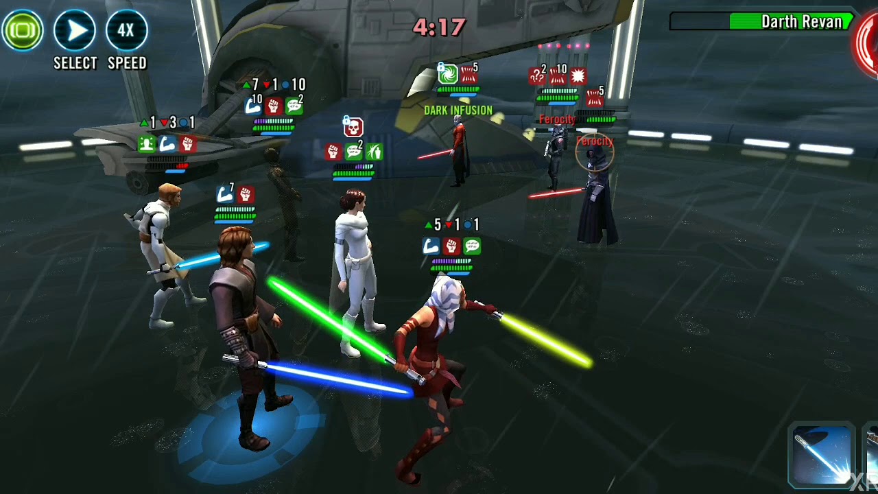 SWGOH - Padme vs Sith Empire - YouTube