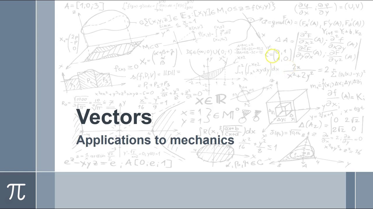 Applications of vectors to mechanics - YouTube