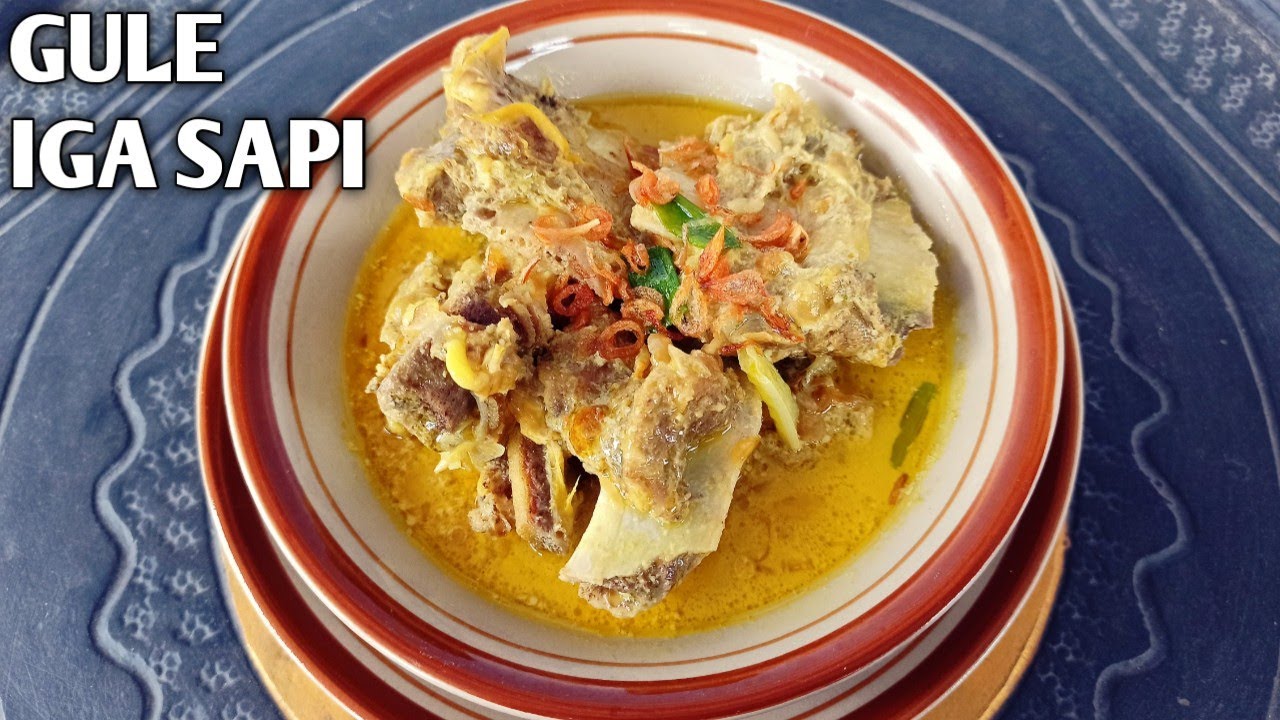 RESEP GULE IGA SAPI YANG ENAK - YouTube