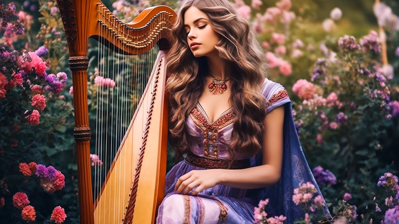 Healing Harp Music - Relaxing Harp Music, Soft Music - Heavenly Harp ...