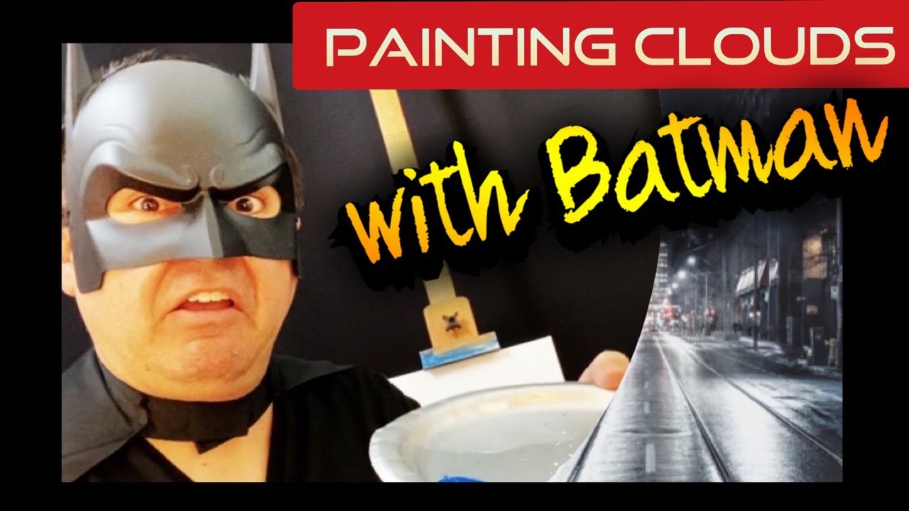 Batman Paints with us! Learn how and see his Surprise at the end! #73 ...