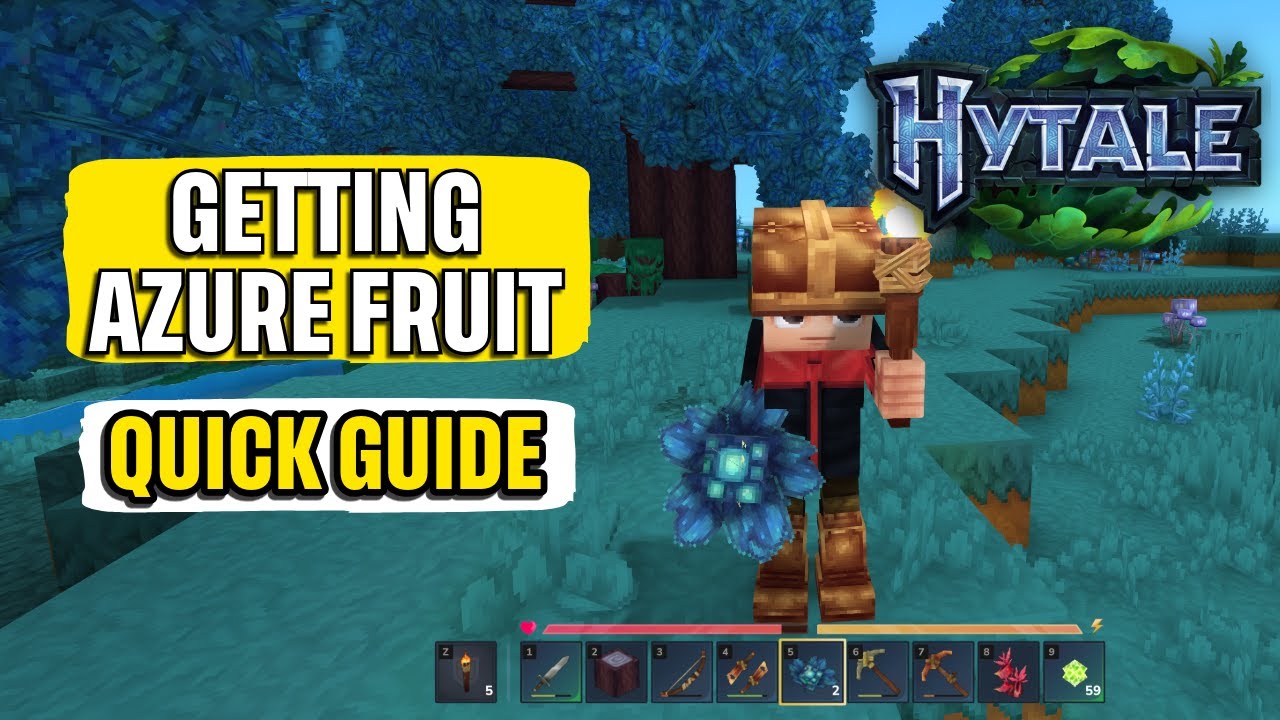 How to Get Azure Fruit in Hytale Quick Guide - YouTube