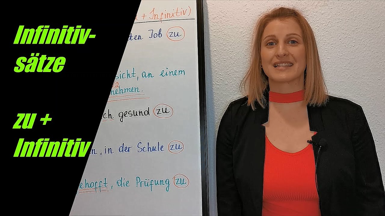 Infinitivsätze (zu + Infinitiv) - B1 - YouTube