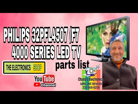 PHILIPS TV 4000 series 32PFL4507-F7 parts list Obaid's electronics ...