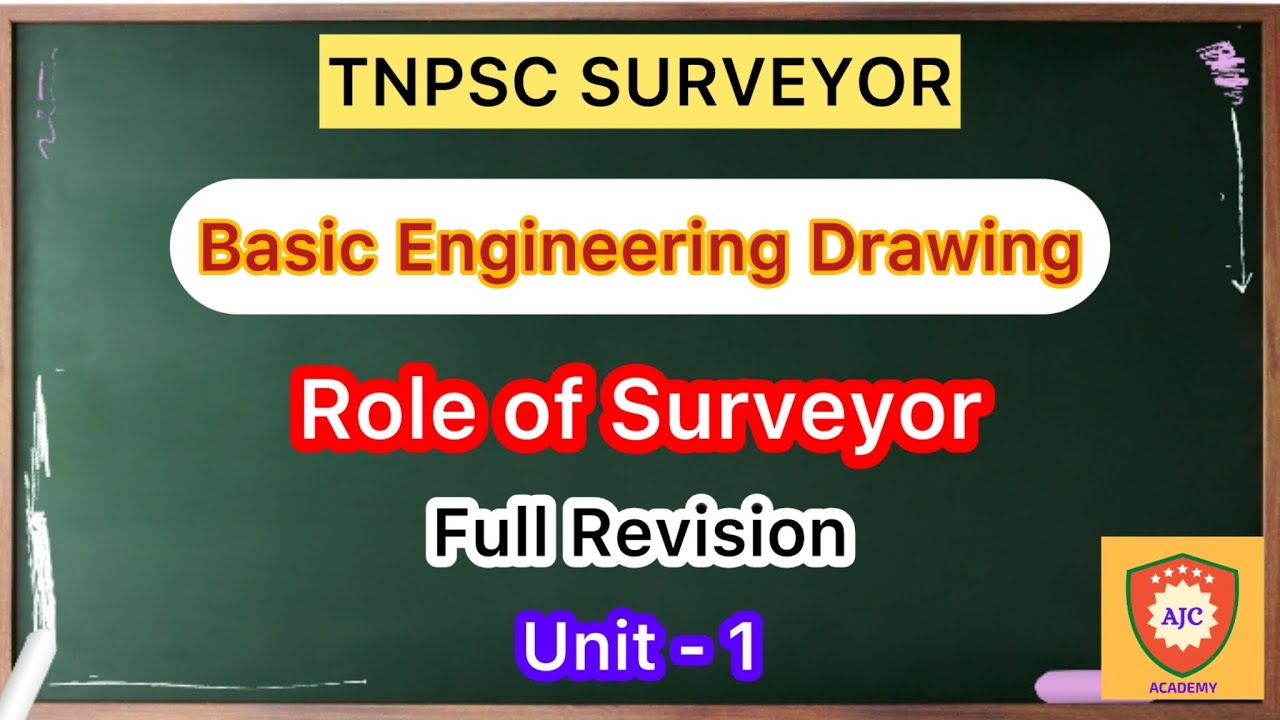 TNPSC SURVEYOR - Basic Engineering Drawing/Full Revision/Role of ...