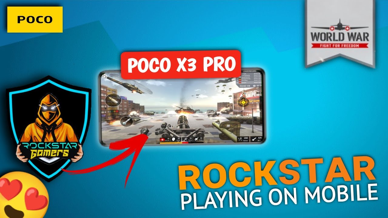 RockStar Play World War On POCO X3 Pro Most Powerful Gaming Phone ...