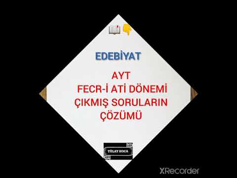 FECRİ ATİ 📌DÖNEMİ ÇIKMIŞ SORULAR 😉
