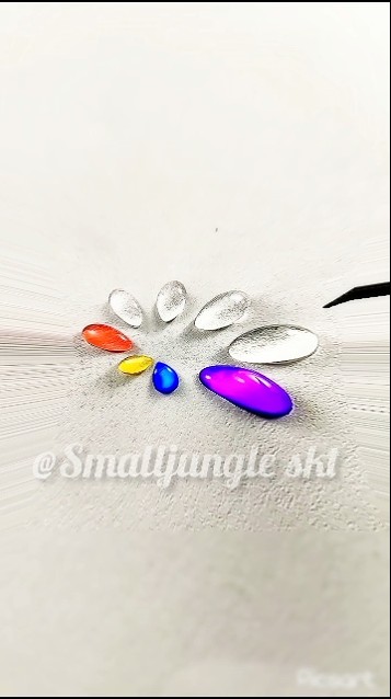 Create a beautiful design using water drops on paper💦#shorts - YouTube