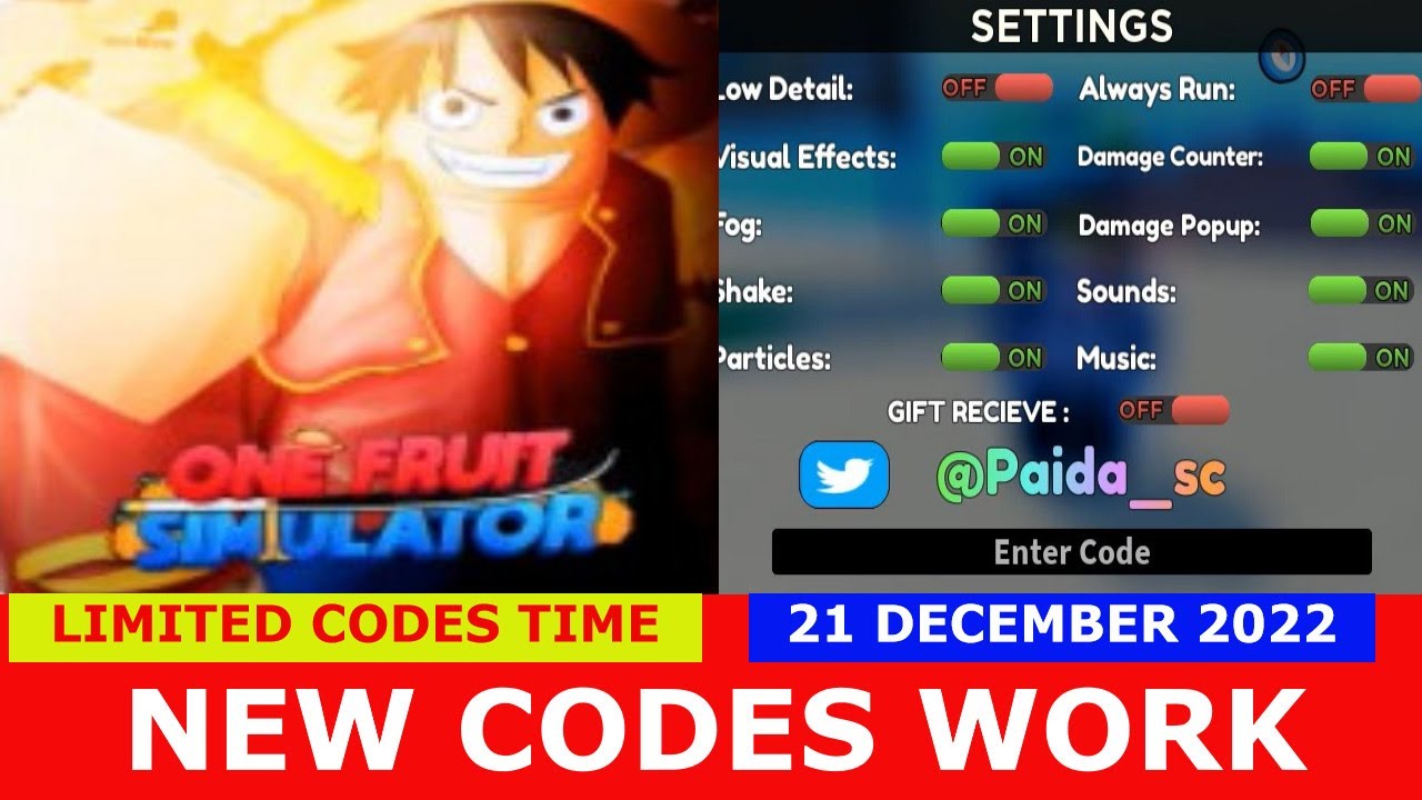 *ALL CODES WORK* [UPD] One Fruit [BETA] ROBLOX | December 21, 2022 ...