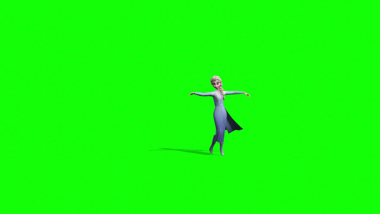 Elsa Frozen 2 Dance Graceful - Green Screen - YouTube