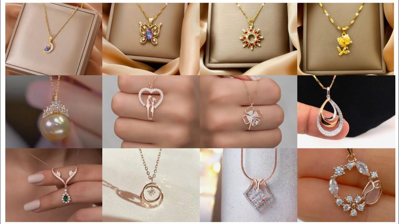 Diamond gold necklace designs| Gold locket for women | Gold pendant ...