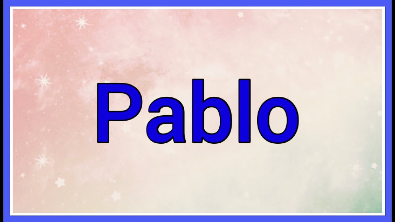 Nombre : Pablo Significado y versículo bíblico - YouTube