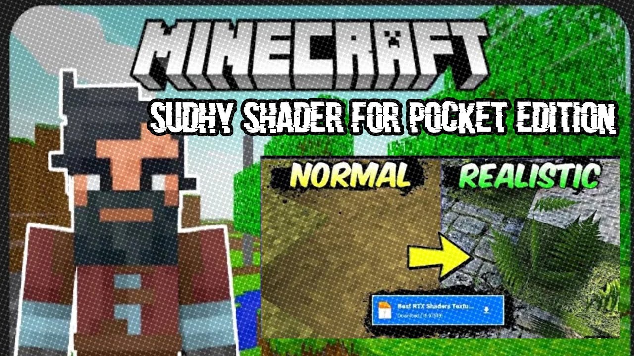 Sudhy texture for minecraft pe | made sudhy shader for android - YouTube