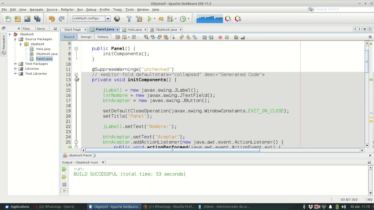 Java Se 0205 Código Jframe Youtube