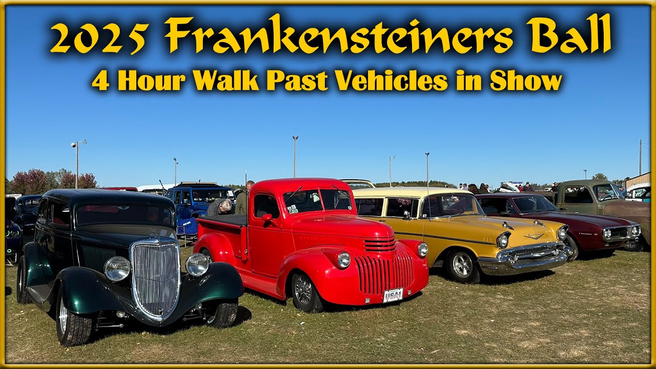 MASSIVE Car Show!! - 2025 Frankensteiners Ball 20 Car Show 1600+ Hot ...