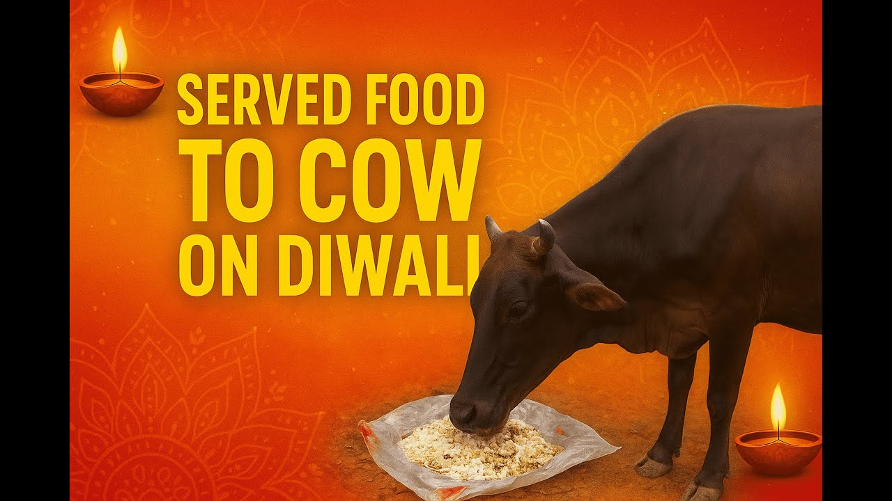 Serving Food to Cows on Diwali 🪔🐄 | A Day of Seva & Celebration - YouTube