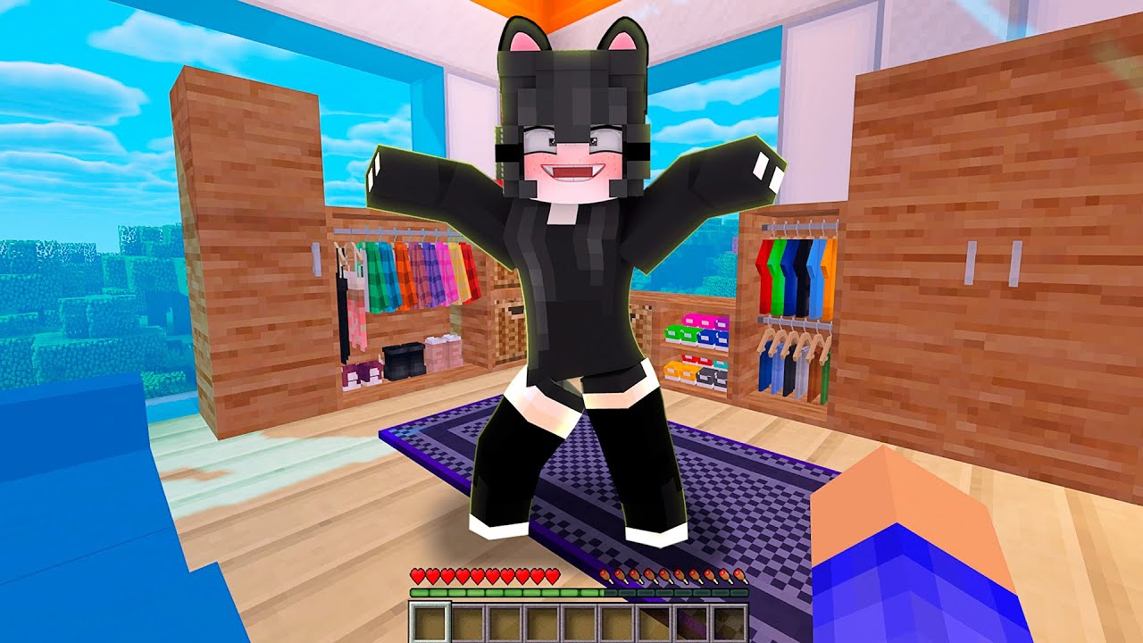 ADOPTO Y CONVIERTO A MI NUEVA GATA EN HUMANA EN MINECRAFT 😱🐱 - YouTube