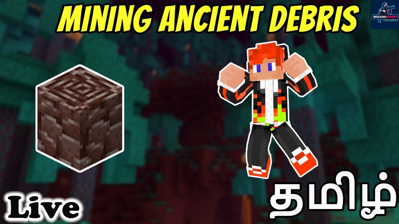Minecraft Tamil Getting Netherite Live || தமிழ் || WizardCraft ...