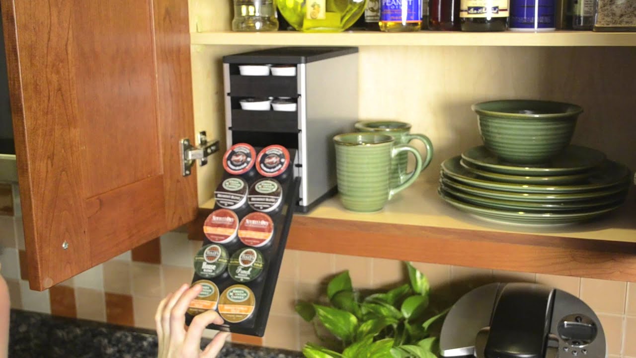YouCopia CoffeeStack 40 Keurig K Cup Holder and Drawer Organizer - YouTube