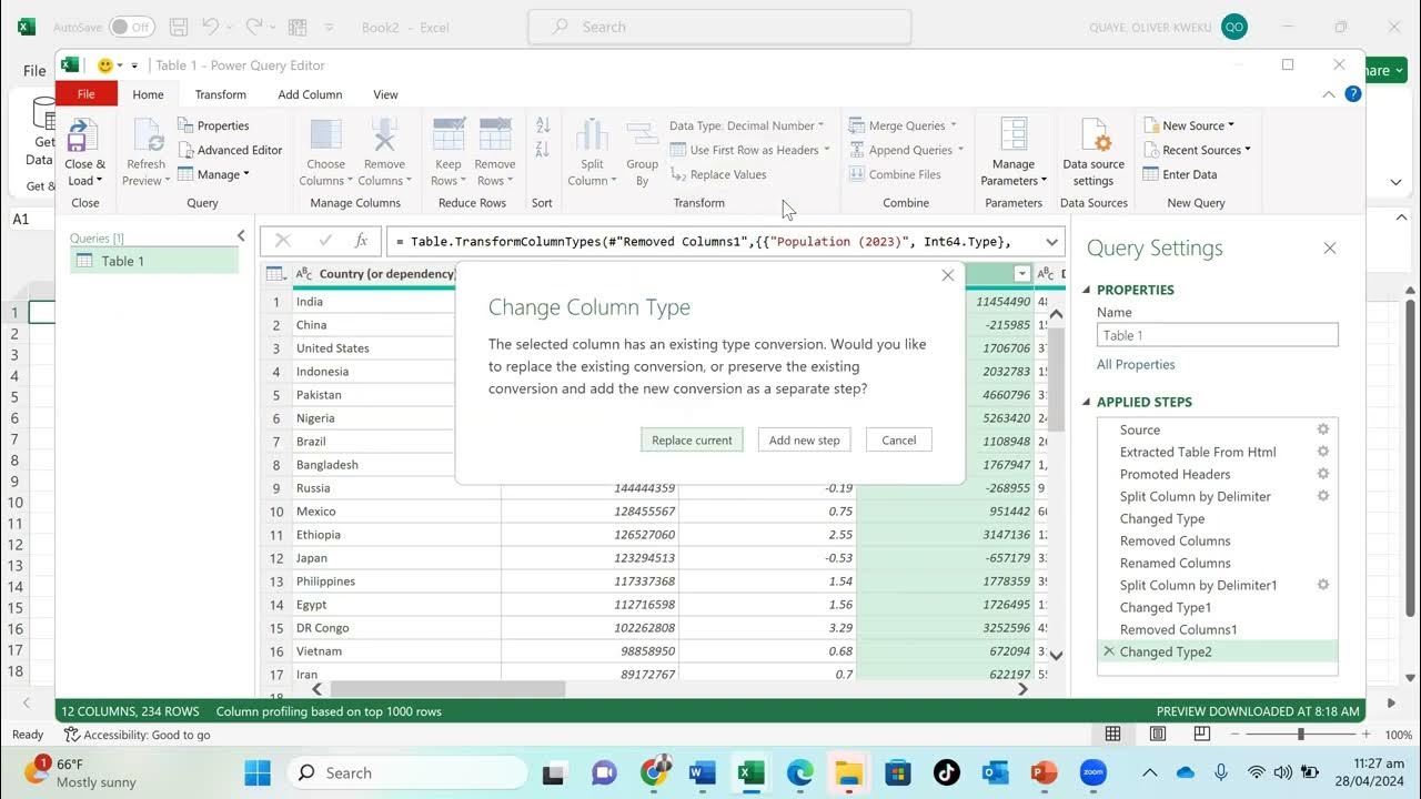 Data Tranformation with PowerQuery - YouTube