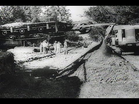 HD Historic Archival Stock Footage WWII - Oil Pipeline Is Laid From ...