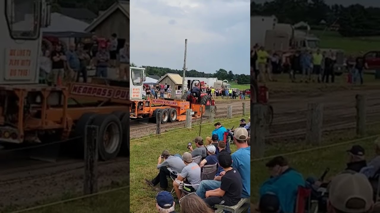Farmall M with V8 pulling tractor - YouTube