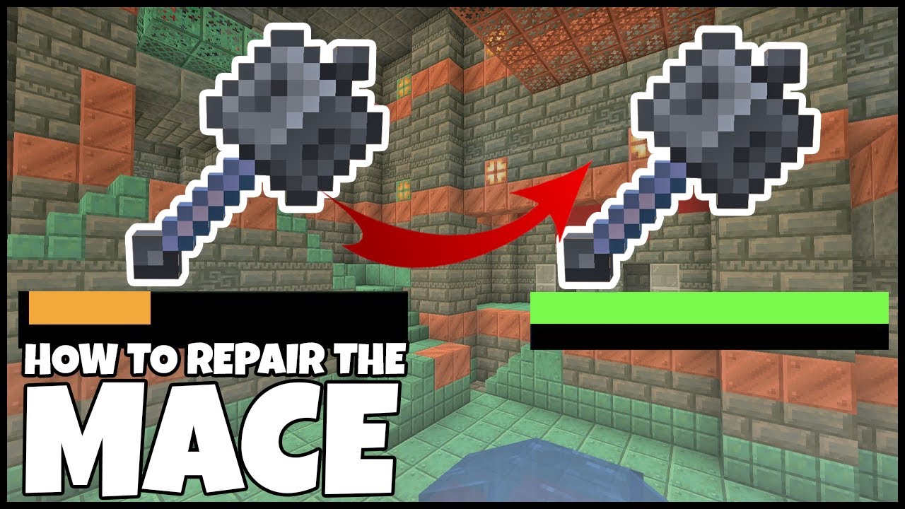 How To REPAIR THE MACE In MINECRAFT - YouTube
