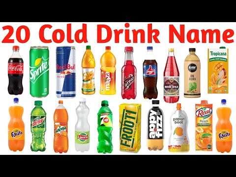 बच्चों के लिए 20 कोल्ड ड्रिंक के नाम | Learn Cold Drink Names with Pictures & Easy Video